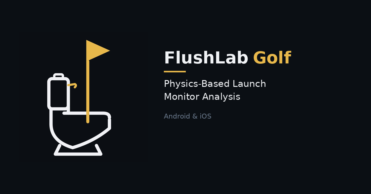 FlushLab Golf — Physics-Based Launch Monitor Analysis for Android & iOS